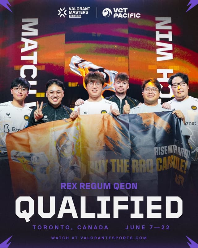 Gen.G and Rex Regum Qeon qualify for VALORANT Masters Toronto | VALORANT Esports News | THESPIKE.GG