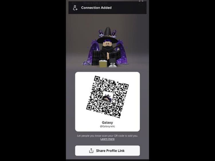 How to get the Roblox Trusted Connections QR code