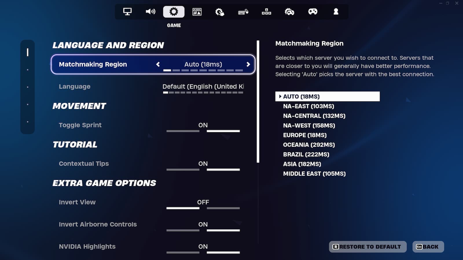 How to Turn on Ping in Fortnite