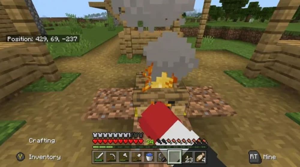 How to make a campfire in Minecraft: Soul and regular