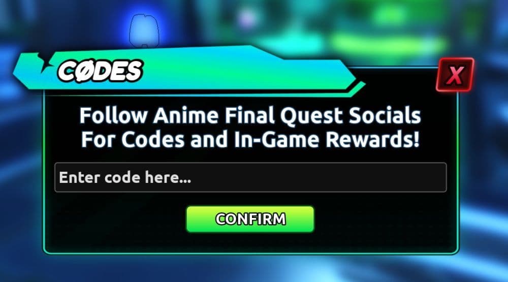 Latest Anime Final Quest codes (May 2026)