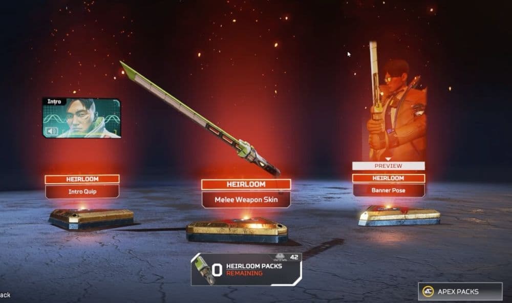 All Heirlooms in Apex Legends:﻿ Weapons, Mythic Items
