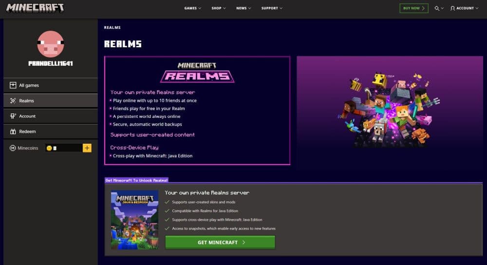 Minecraft Realms Guide: What is it, how to own a server, tiers, and more
