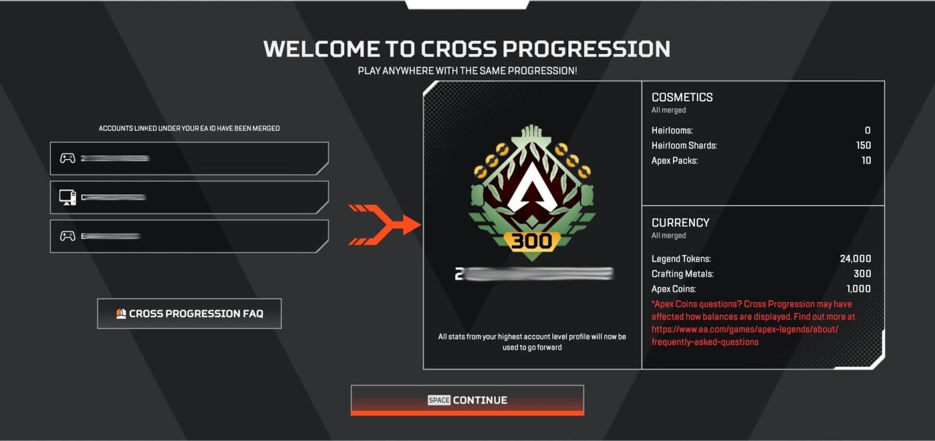 Apex Legends Cross-Progression and Merging Explained