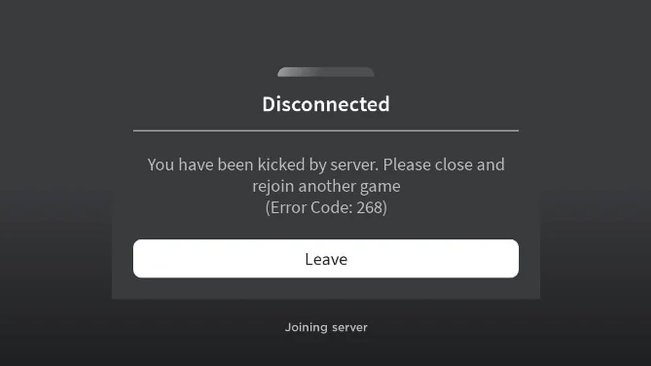 How to fix Roblox error code 268