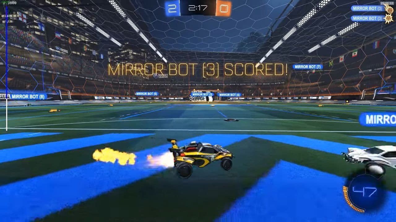 How to set up and play against the Mirror Bot in Rocket League: A step ...