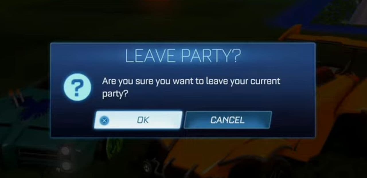 How to leave a party in Rocket League