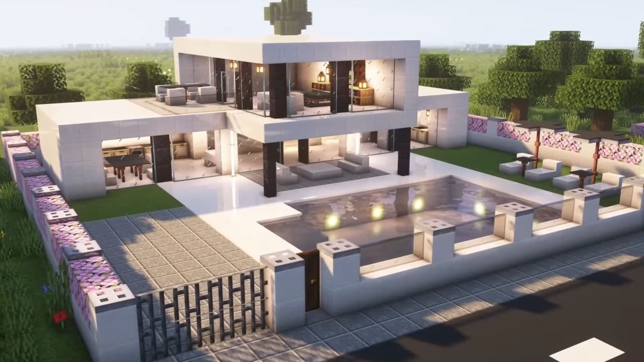 Minecraft modern house ideas & tutorials