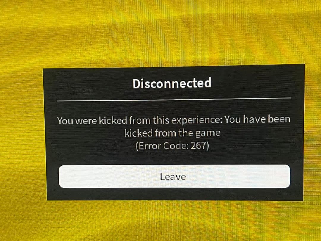 How to fix Roblox error code 267