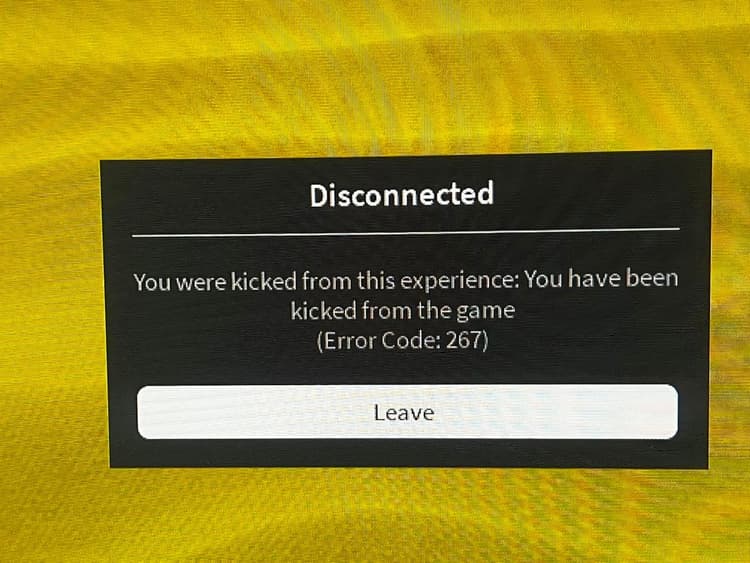 How to fix Roblox error code 267