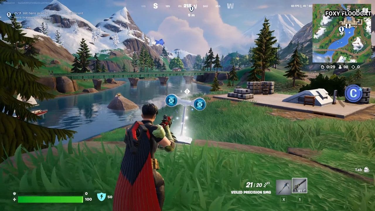 How to locate and hit hero practice targets at training outposts in ...