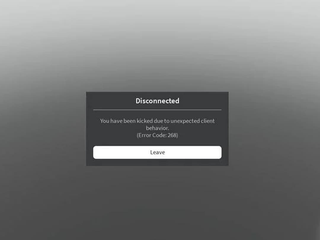 How to fix Roblox error code 268