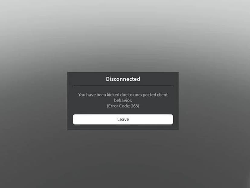 How to fix Roblox error code 268