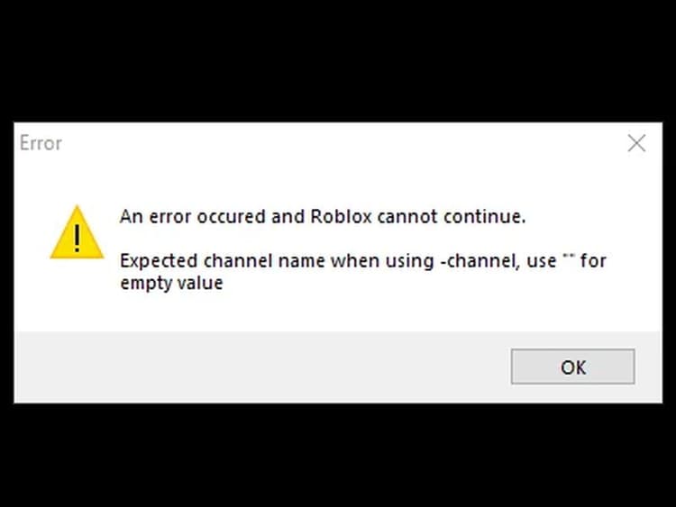 How to fix Roblox expected channel name error