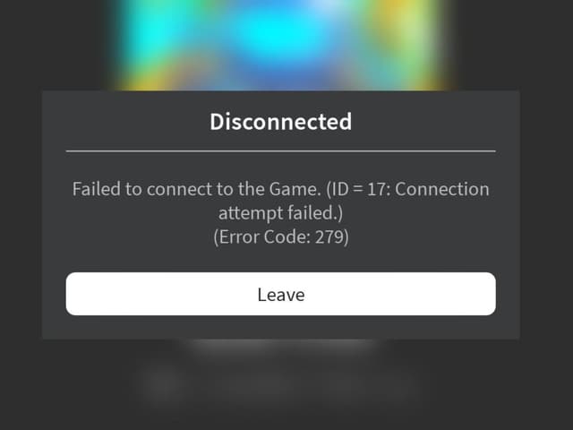 How to fix Roblox error code 279