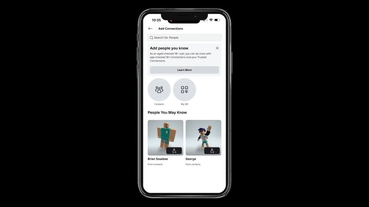 How to get the Roblox Trusted Connections QR code