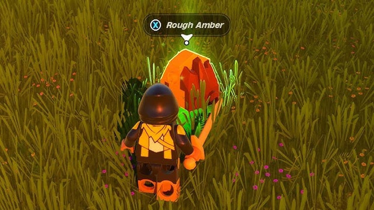 How to get Amber in LEGO Fortnite and turn it into Cut Amber