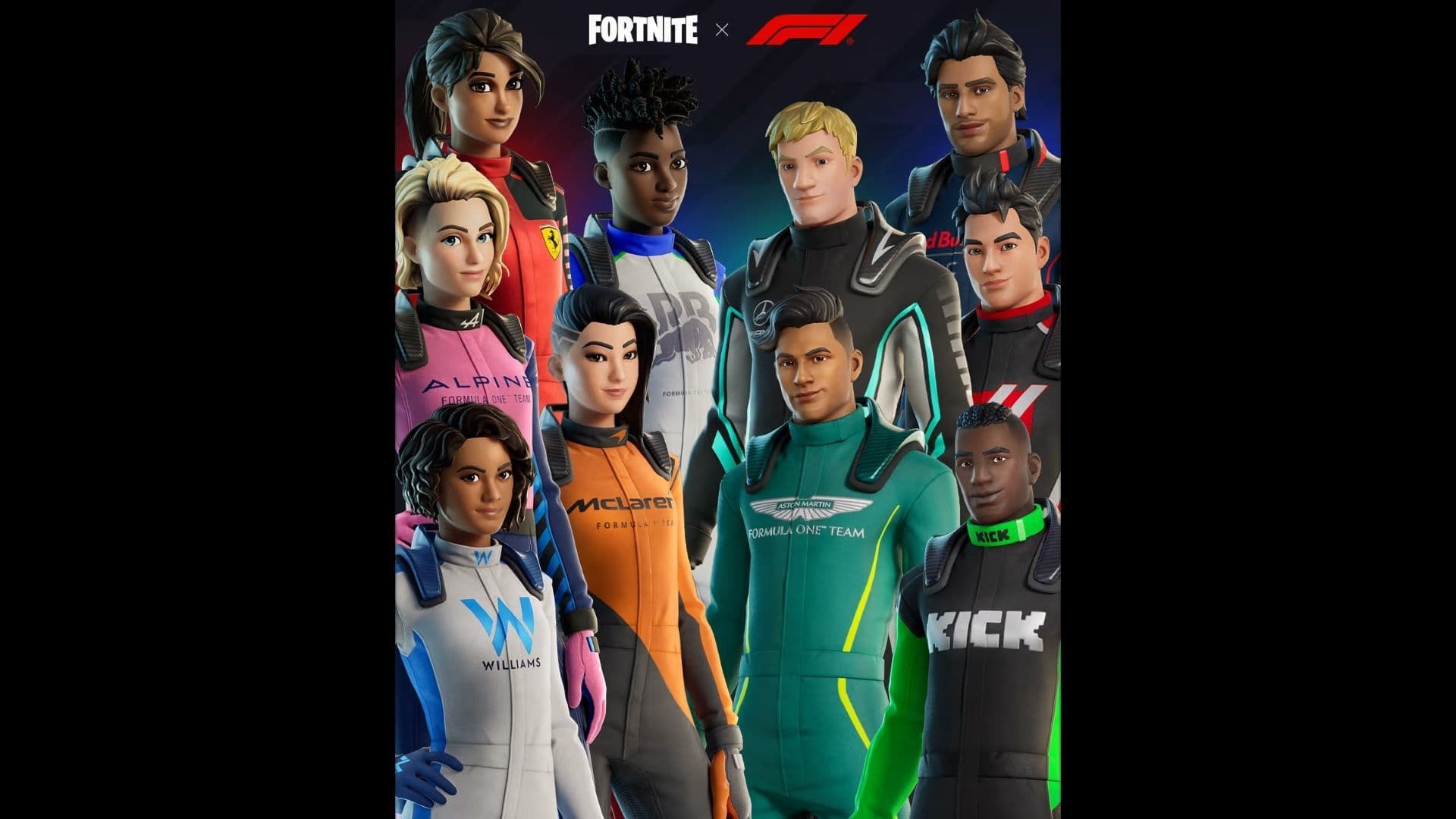 Fortnite F1 skins: Release date, teams, Lewis Hamilton & more