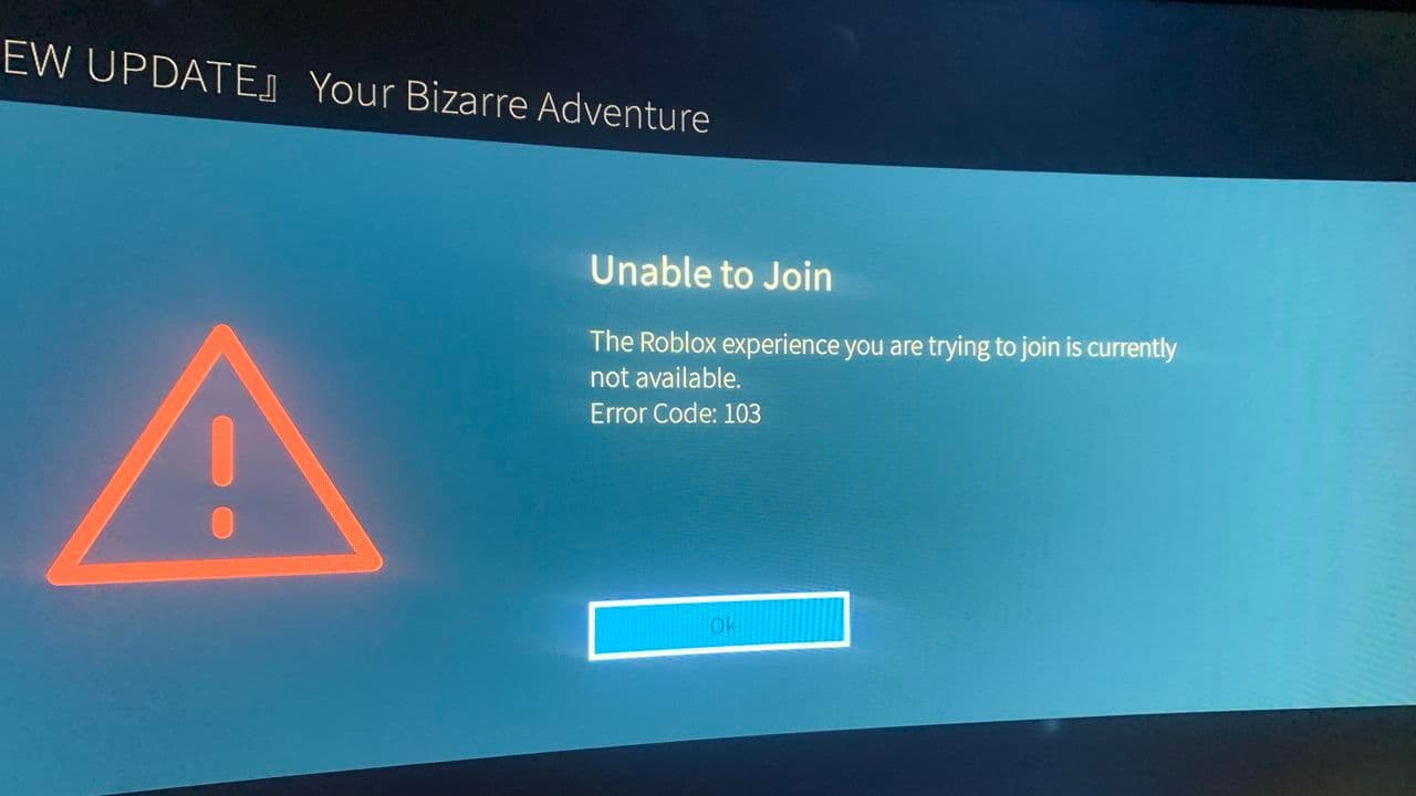 How to fix Roblox error code 103 on Xbox