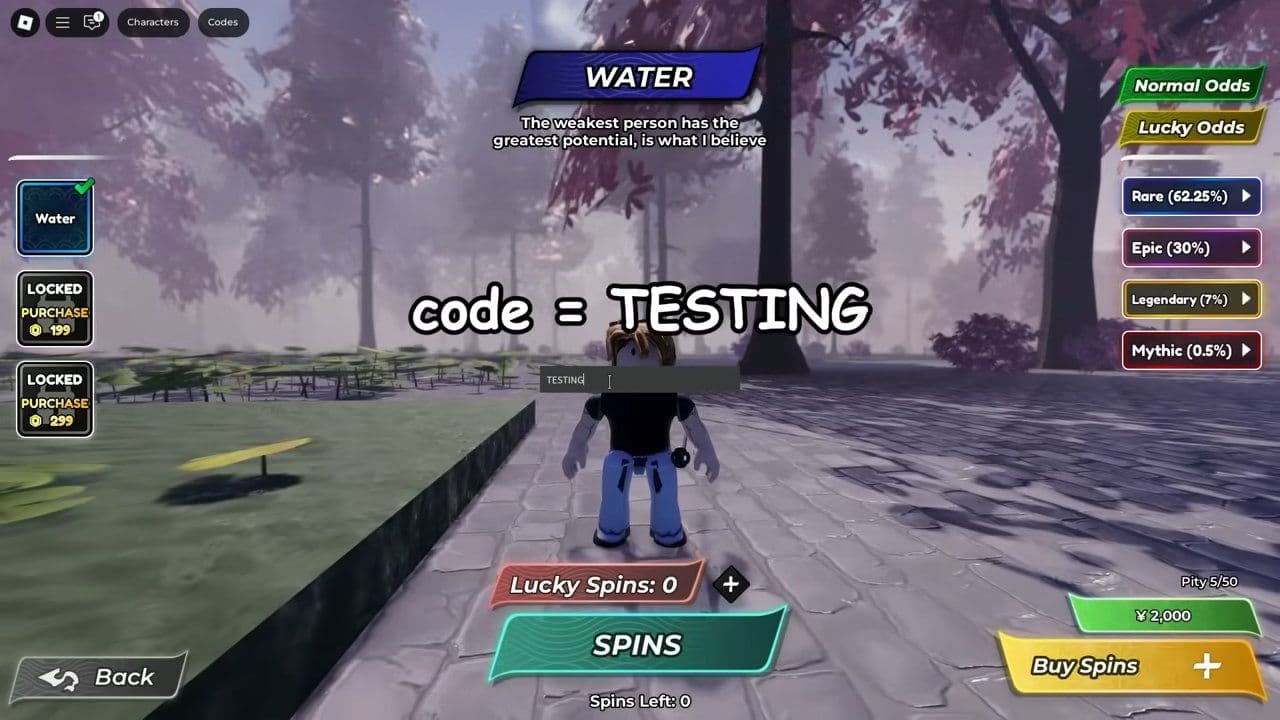 Mugen codes in Roblox: How to redeem and use them for spins and rewards