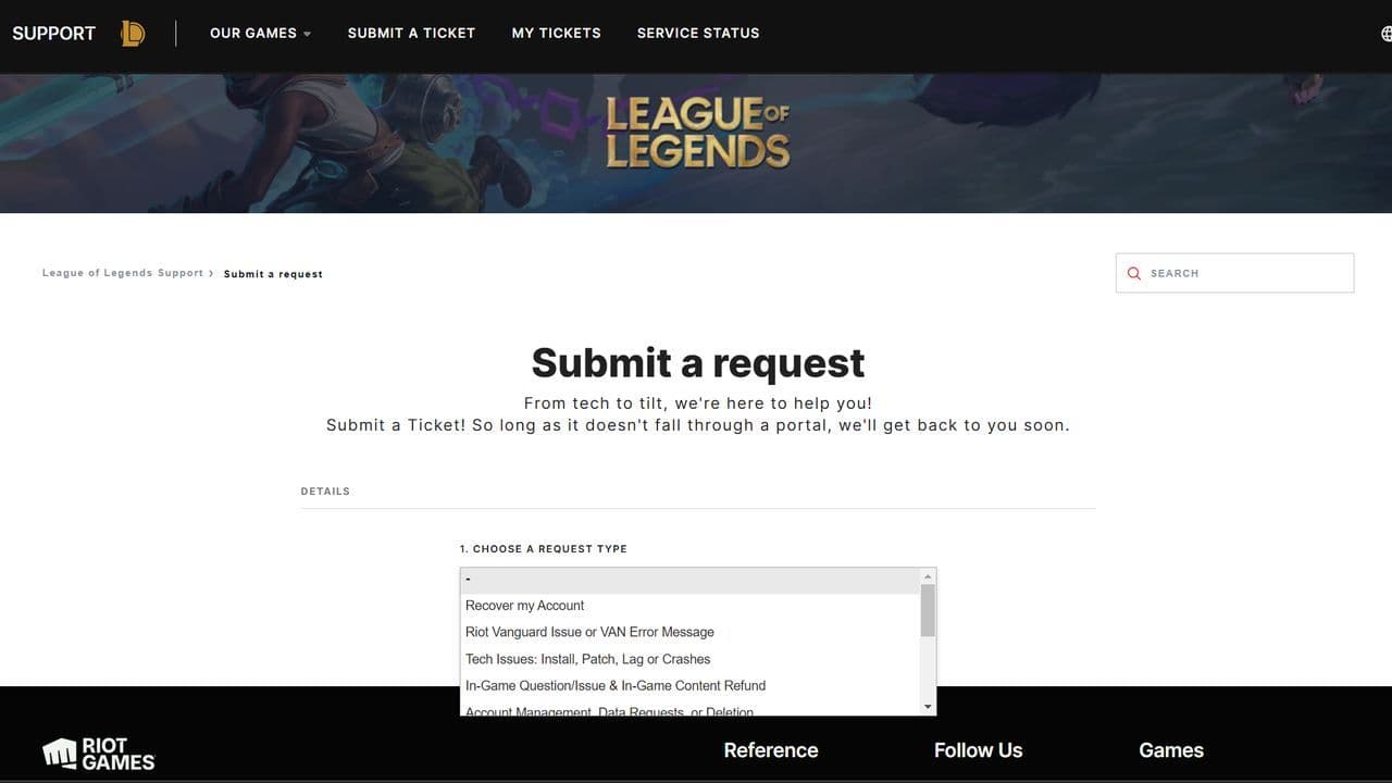 How to change server in League of Legends