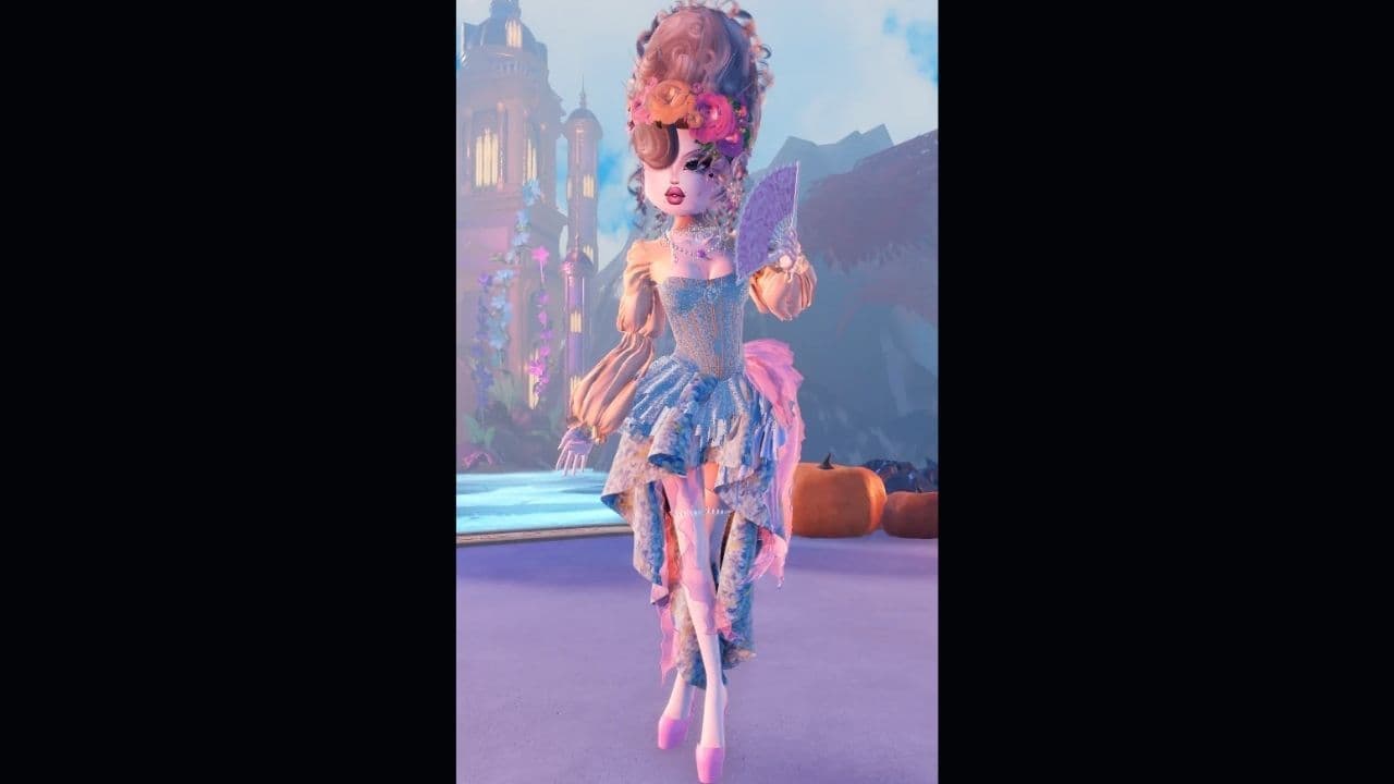 Make winner Rococo Dress to Impress outfit in 4 steps
