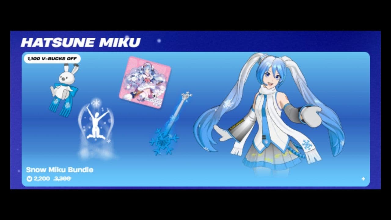 How to get the Fortnite Snow Miku skin