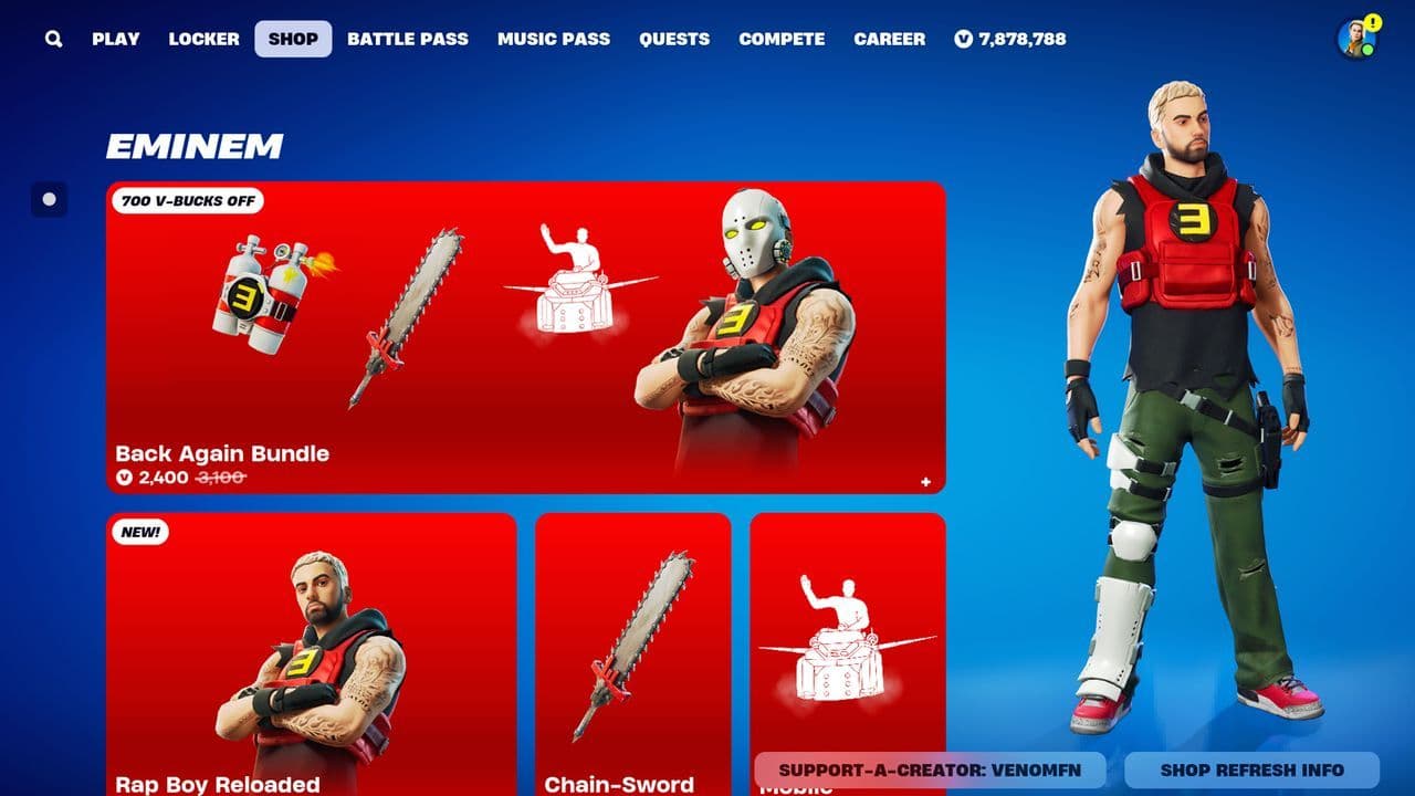 All Eminem Fortnite skins & The Big Bang event explained