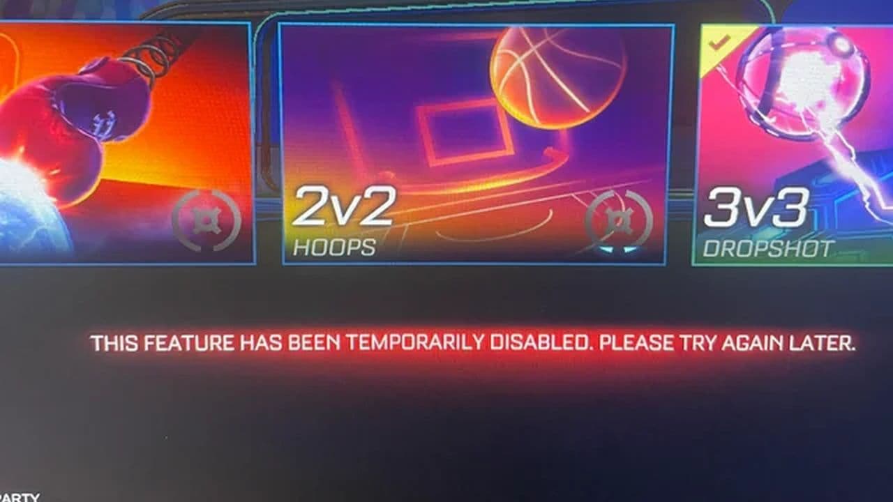 Easy fixes to Rocket League this feature is temporarily disabled error