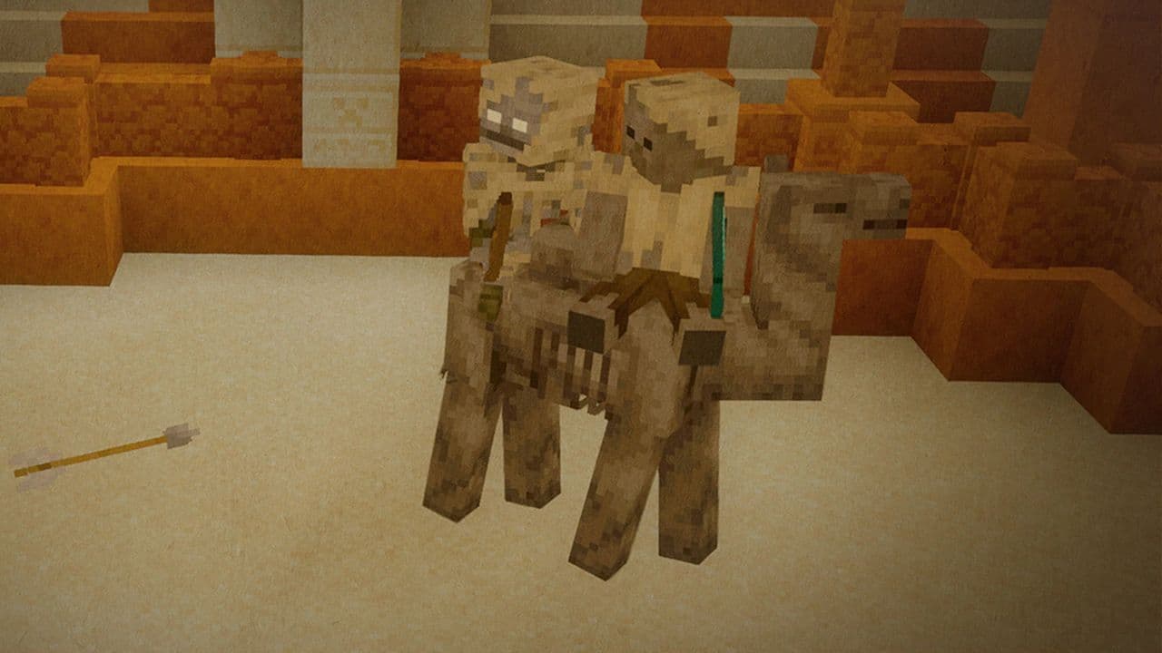 How to tame a Minecraft camel husk (Zombie camel)