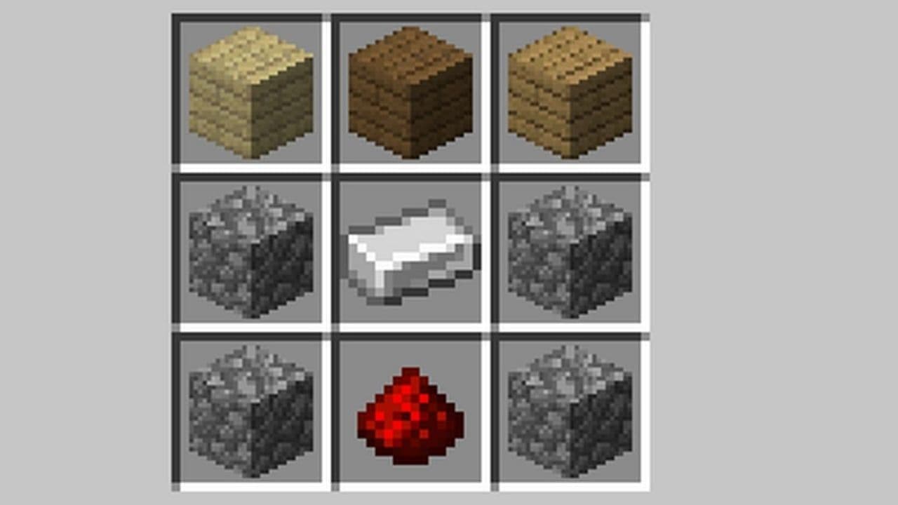 Minecraft piston recipe & sticky piston guide