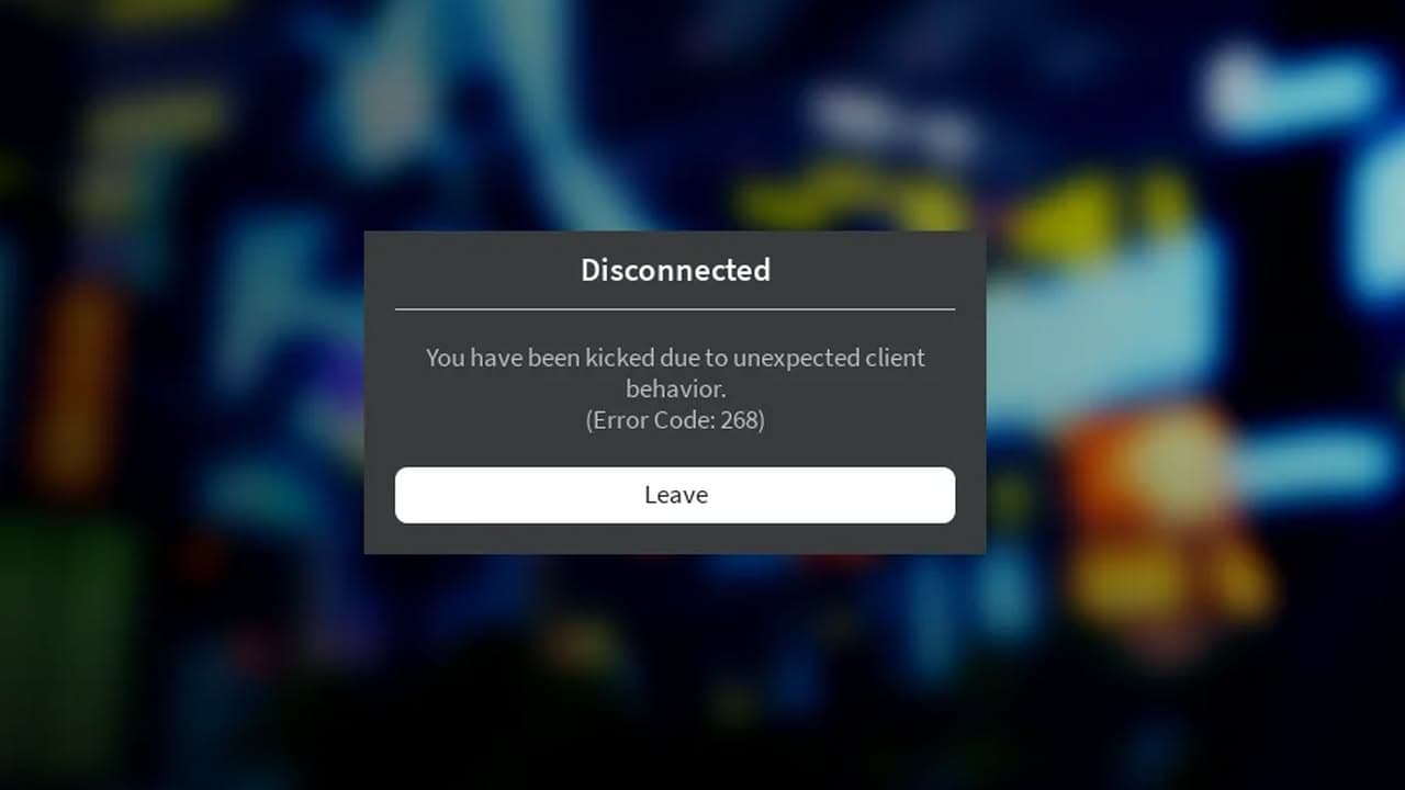 How to fix Roblox error code 268