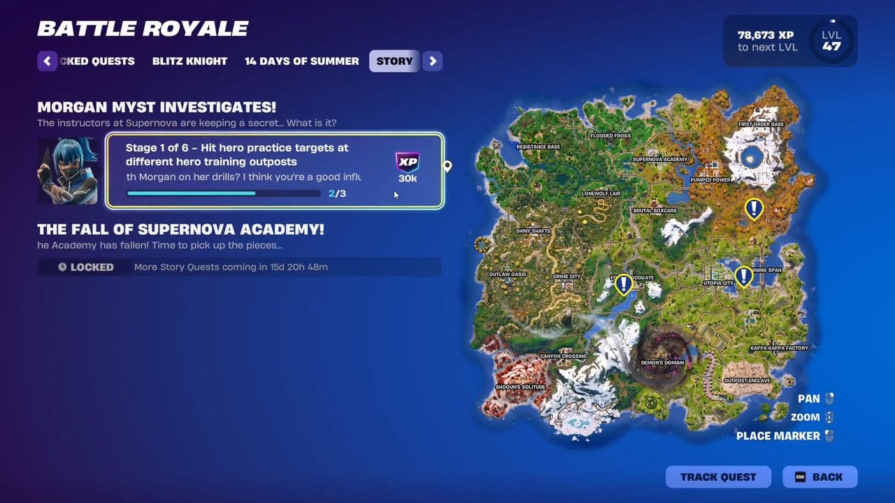 How to locate and hit hero practice targets at training outposts in ...