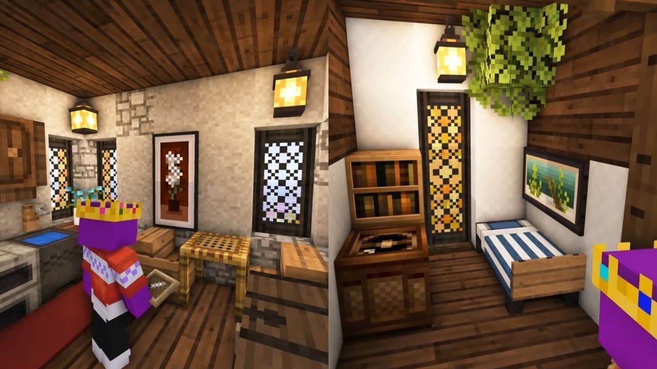 Minecraft house interior design ideas for sakura, modern, and more themes