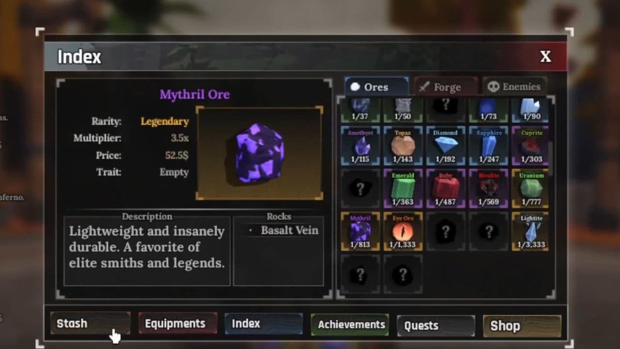 How to get Mythril in The Forge Roblox: Locations, special trait & tips