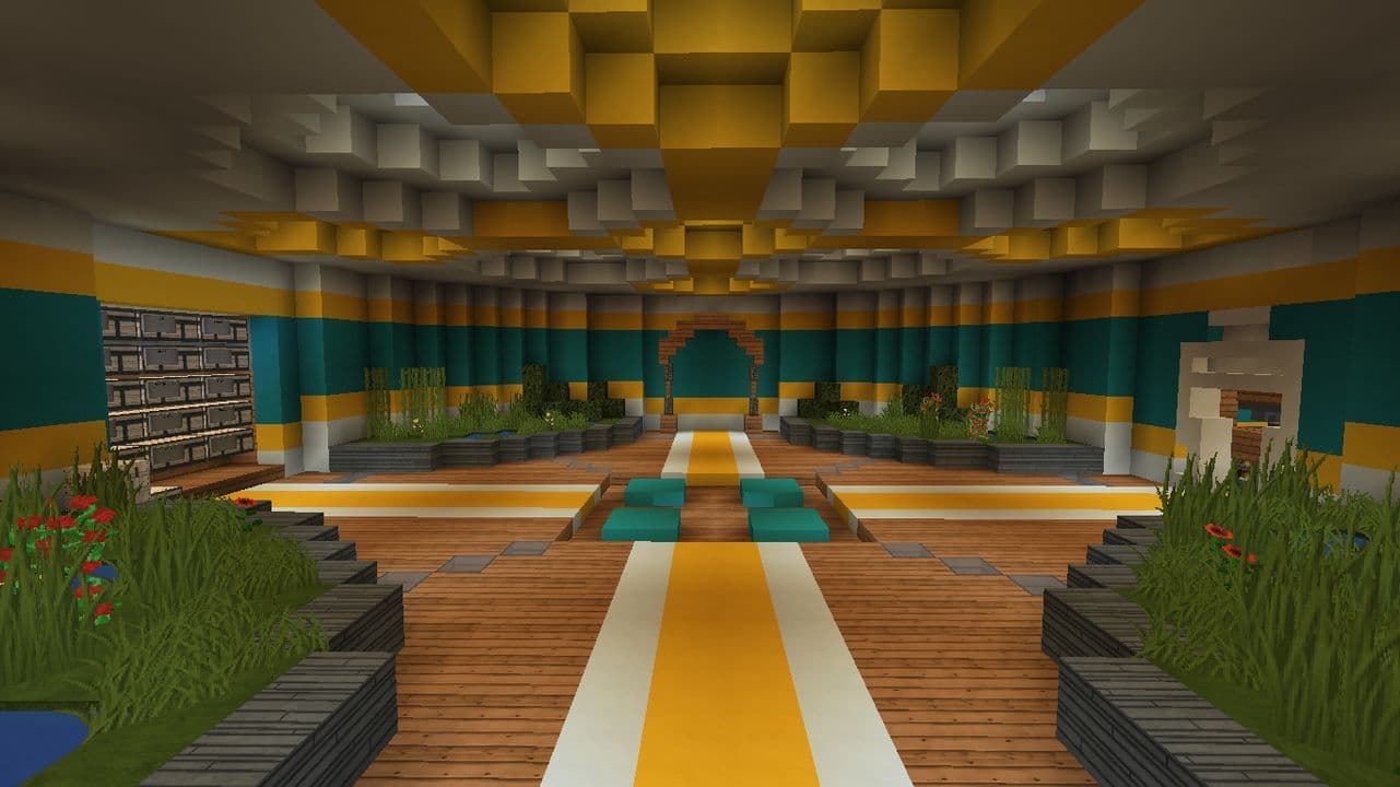 Minecraft concrete recipe: Craft white & colored powder into solid blocks