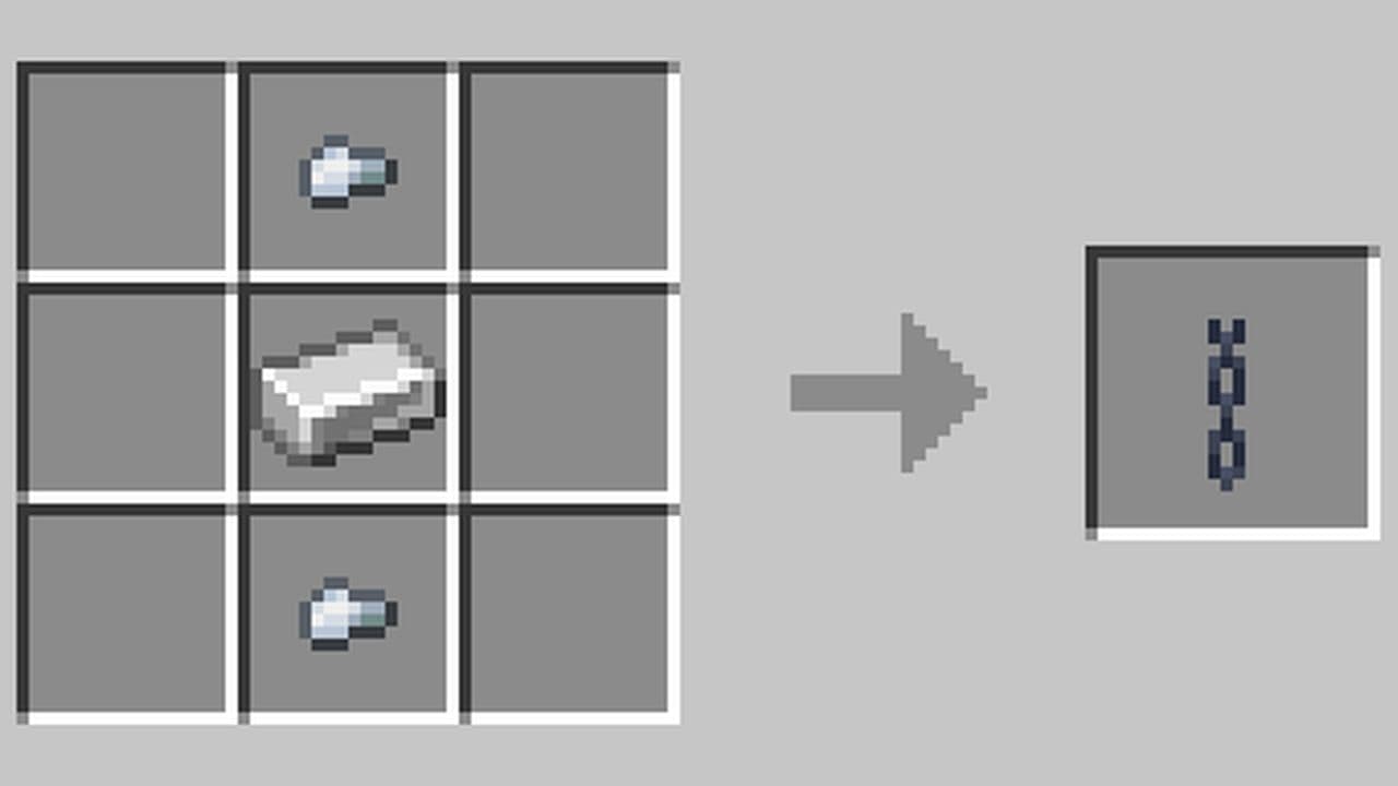 Minecraft chain recipe & why you should craft one