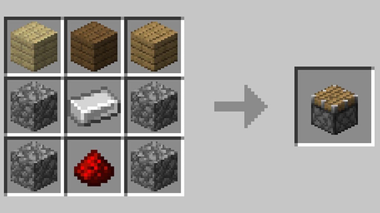 Minecraft piston recipe & sticky piston guide