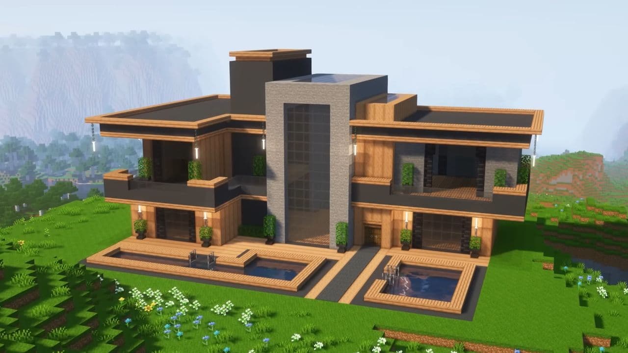 Minecraft modern house ideas & tutorials