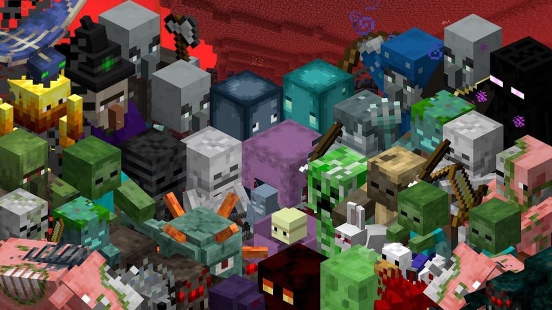 All Minecraft mobs, building mob farms & more