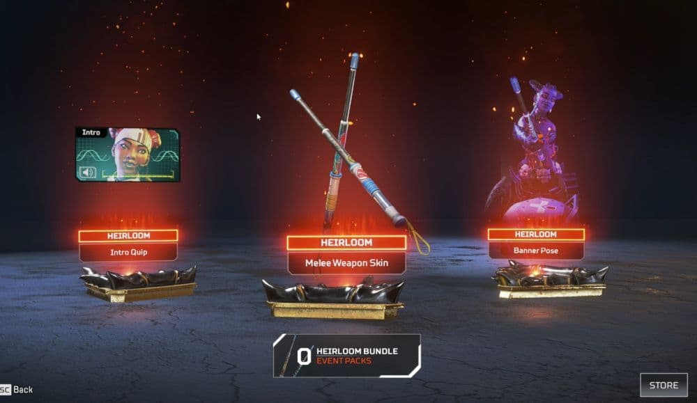 All Heirlooms in Apex Legends:﻿ Weapons, Mythic Items