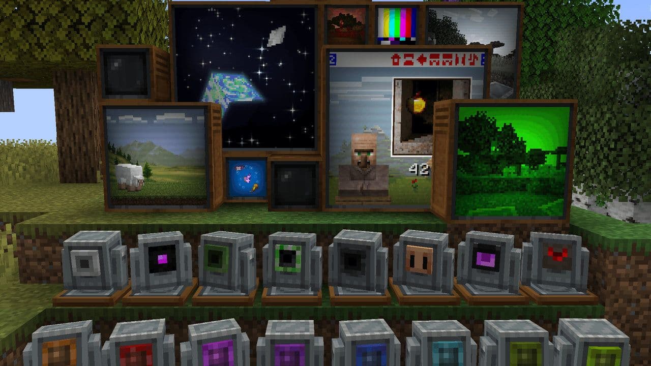 Minecraft TV mod (Vista) & other ways to make a TV in Minecraft