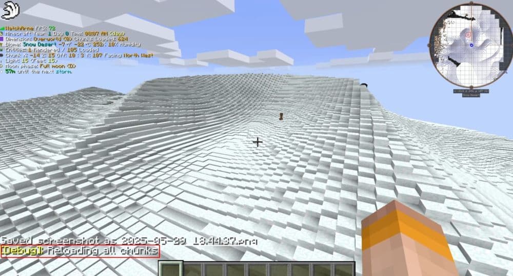 How to reload chunks in Minecraft: Fixing performance and visual glitches