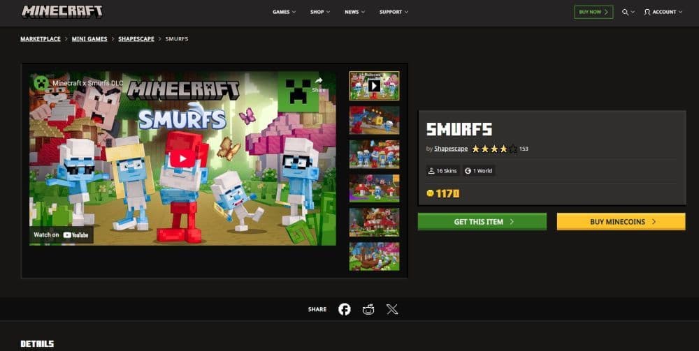 Minecraft Smurfs DLC: Everything you need to know about it