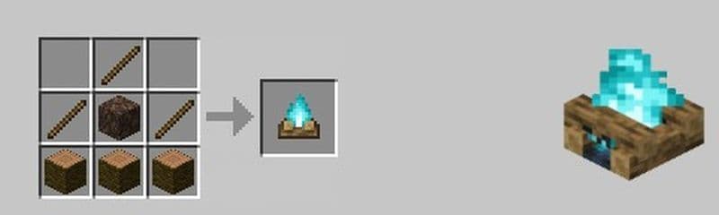 How to make a campfire in Minecraft: Soul and regular