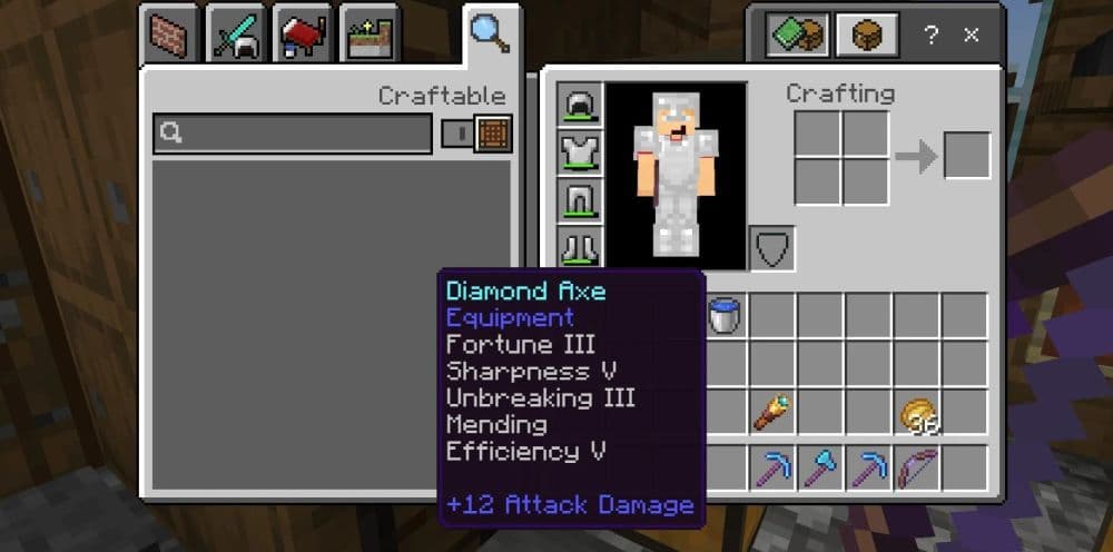 All axe enchantments in Minecraft and what they do